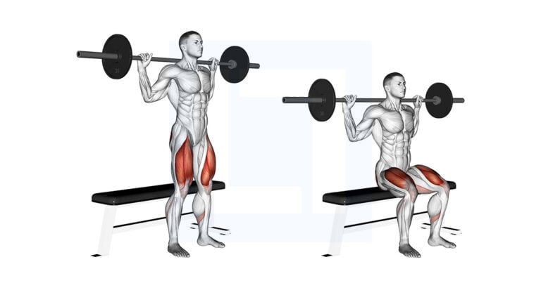 Barbell Bench Squat: Squat to a Bench