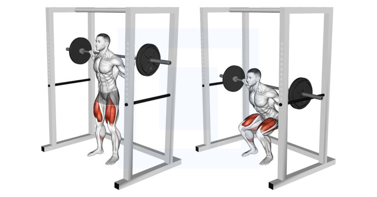 Barbell Pin Squat: Squat from Dead Stop