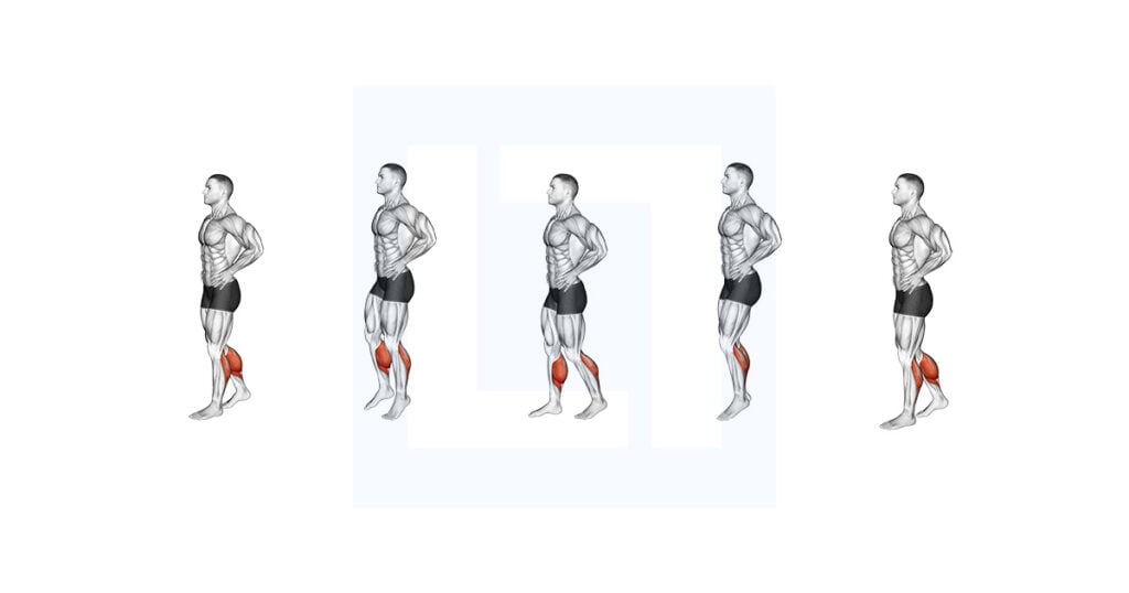 Bodyweight Walking Calf Raise
