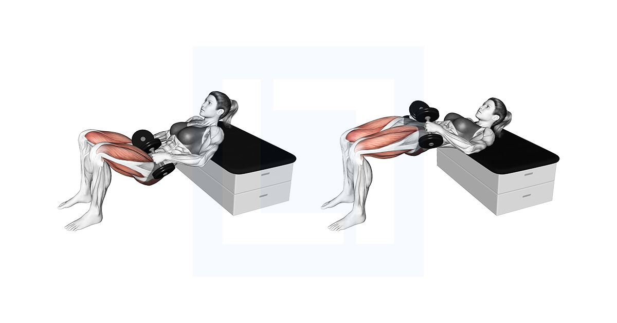 Dumbbell Kas Glute Bridge Short Range Glute Squeeze