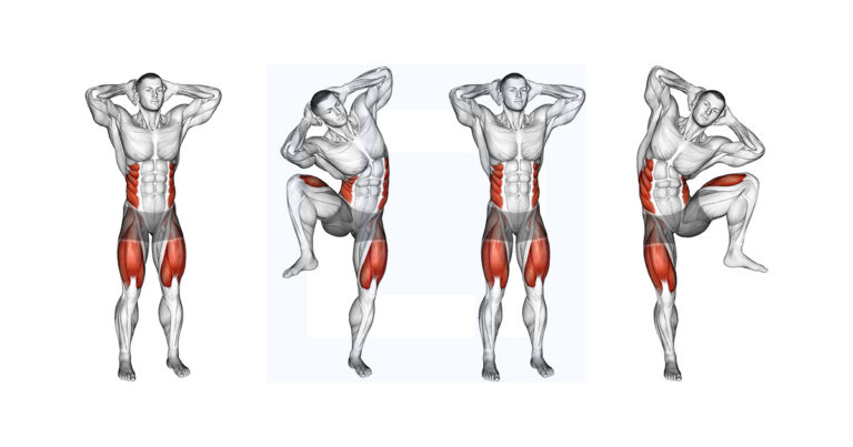Standing Side Crunch: Standing Oblique Crunch