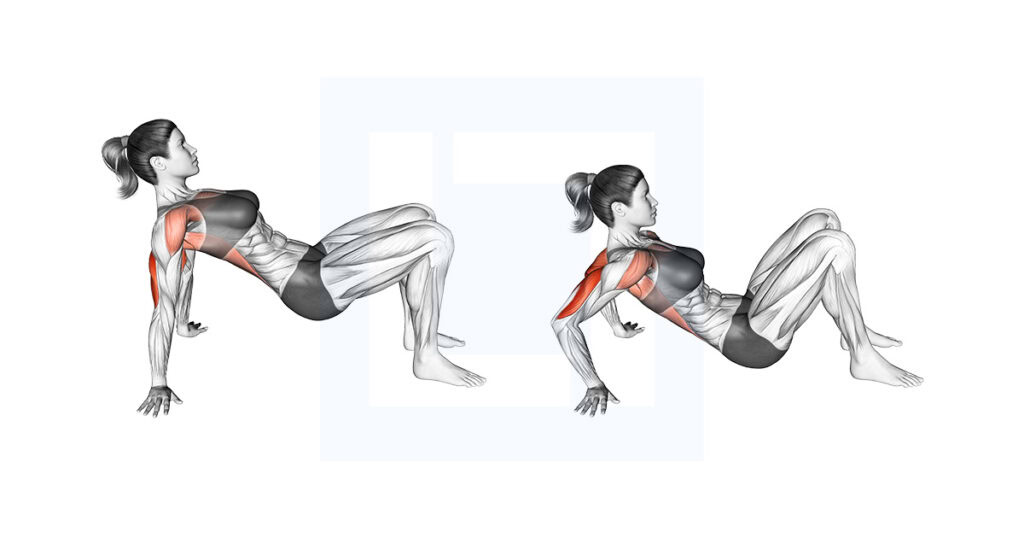 Triceps Dip Floor: Floor-Based Tricep Dip